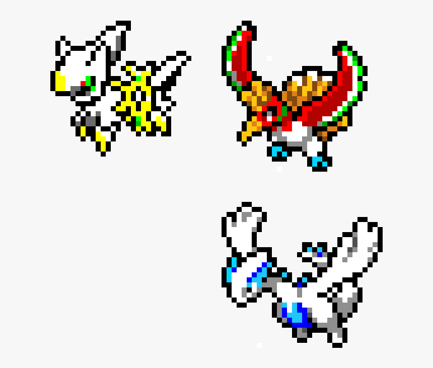 Ho Oh Pixel Art, HD Png Download , Transparent Png Image - PNGitem