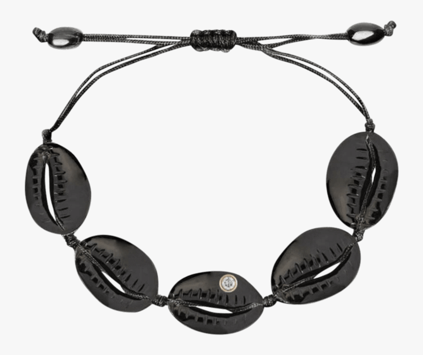 Adjustable Black Cowrie Shell Bracelet And Anklet With - Black ...