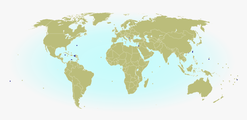 World Map Marking Dependent Territories And Partially - World Map, HD ...