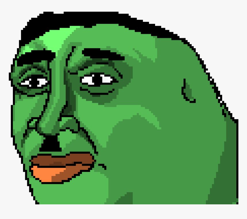 Grid Pepe Pixel Art - Hitler Minecraft Pixel Art, HD Png Download ...