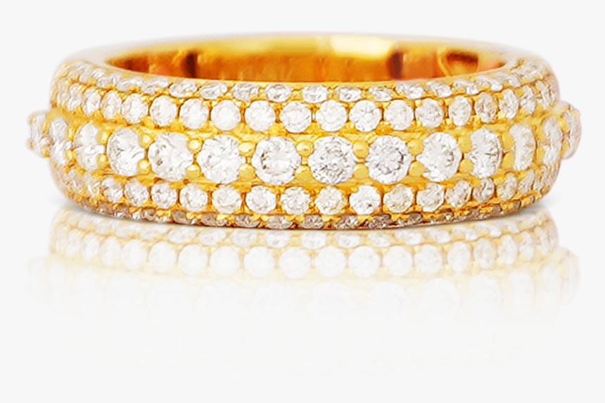 10k Yellow Gold Men S Diamond Ring - Bangle, HD Png Download , Transparent Png Image - PNGitem
