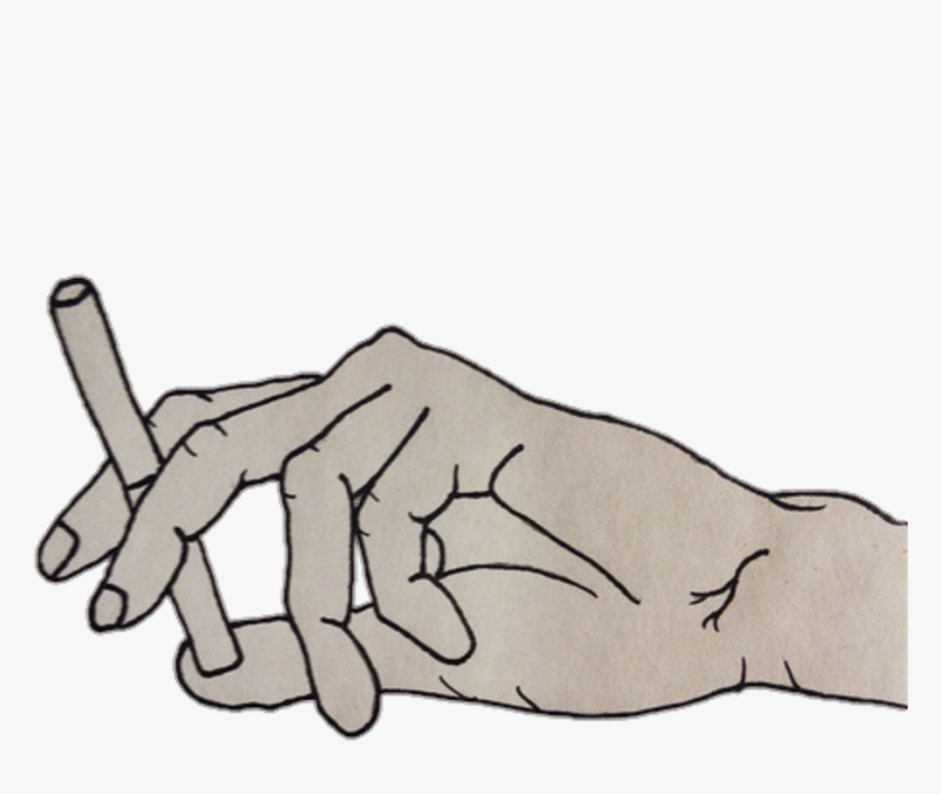 Fingers Drawing Smoking Transparent Png Clipart Free - Cigarette In ...