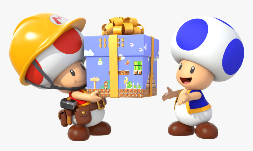 Super Mario Maker 2 Blue Toad, HD Png Download , Transparent Png Image ...