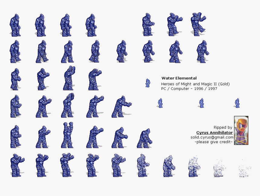 Air Elemental Earth Elemental Fire Elemental - Heroes Of Might And ...