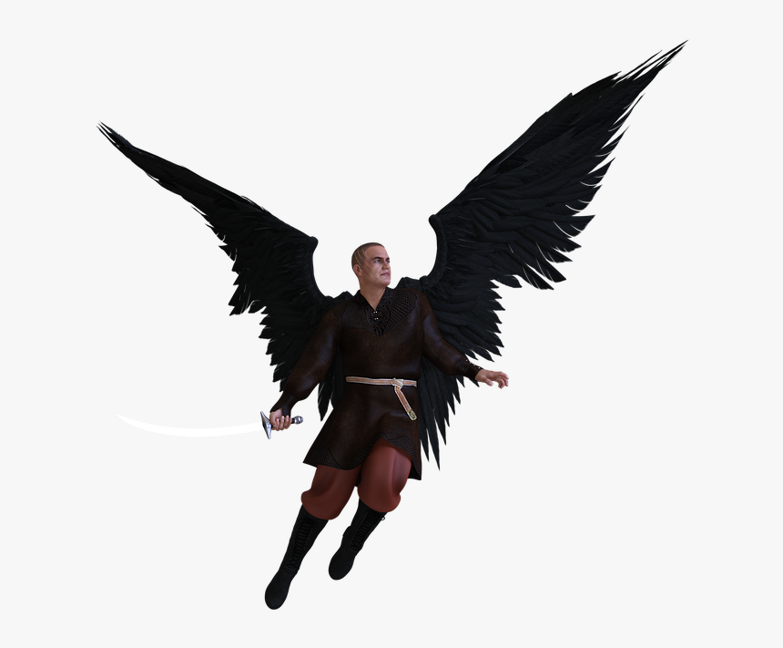 Man Wing Angel Fantasy Male Person Fighter - Mans Angel Figure Png ...