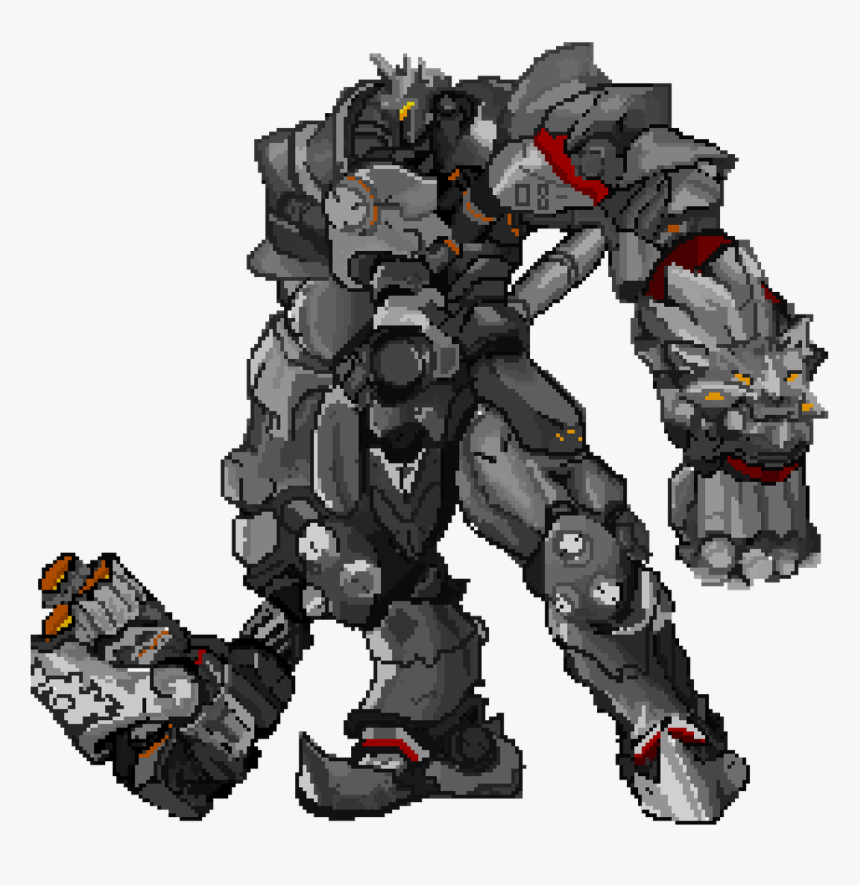 Clip Art Reinhardt Transparent - Overwatch Reinhardt Pixel Art, HD Png ...