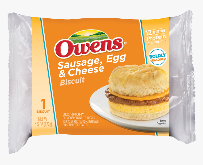Owens® Biscuit Breakfast Sandwich Sausage Egg Cheese - Owens Breakfast ...