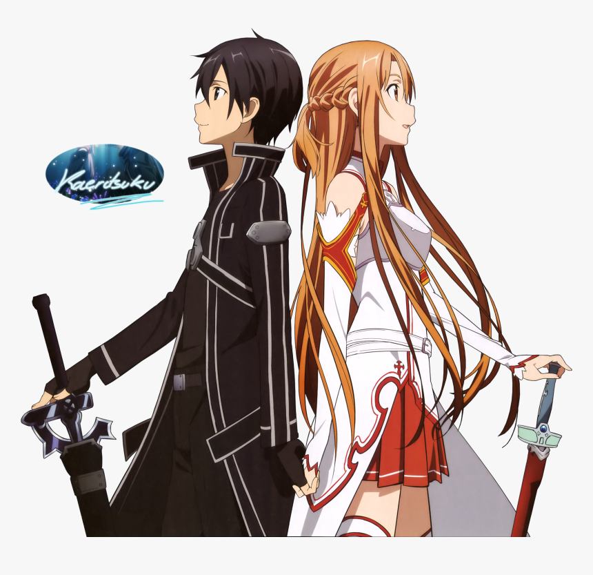 Sao Transparent Kirito Asuna Picture - Kirito And Asuna Png, Png ...
