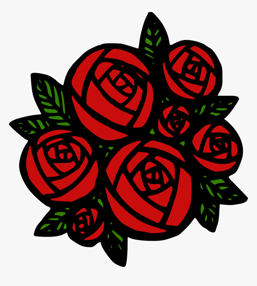 Bunch Of Roses Clip Art, HD Png Download , Transparent Png Image - PNGitem