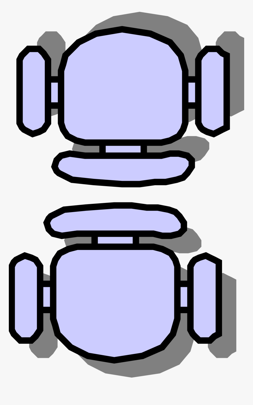 Chair Clipart Top View - Chair Clipart Room Layout, HD Png Download ...