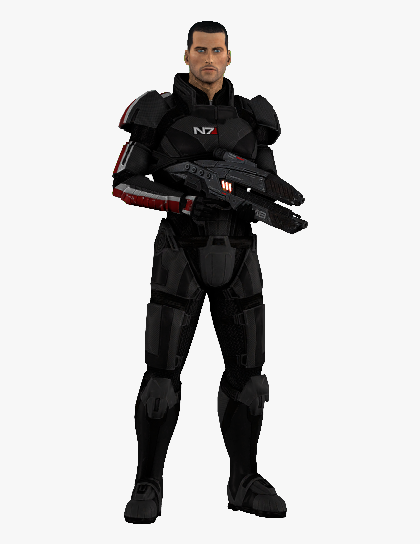 Mass Effect Shepard Render, HD Png Download , Transparent Png Image ...