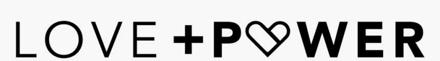 Love Power Monochromatic Black-01, HD Png Download , Transparent Png ...