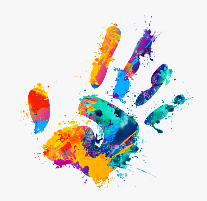 Painted Hand Prints Png, Transparent Png , Transparent Png Image - PNGitem