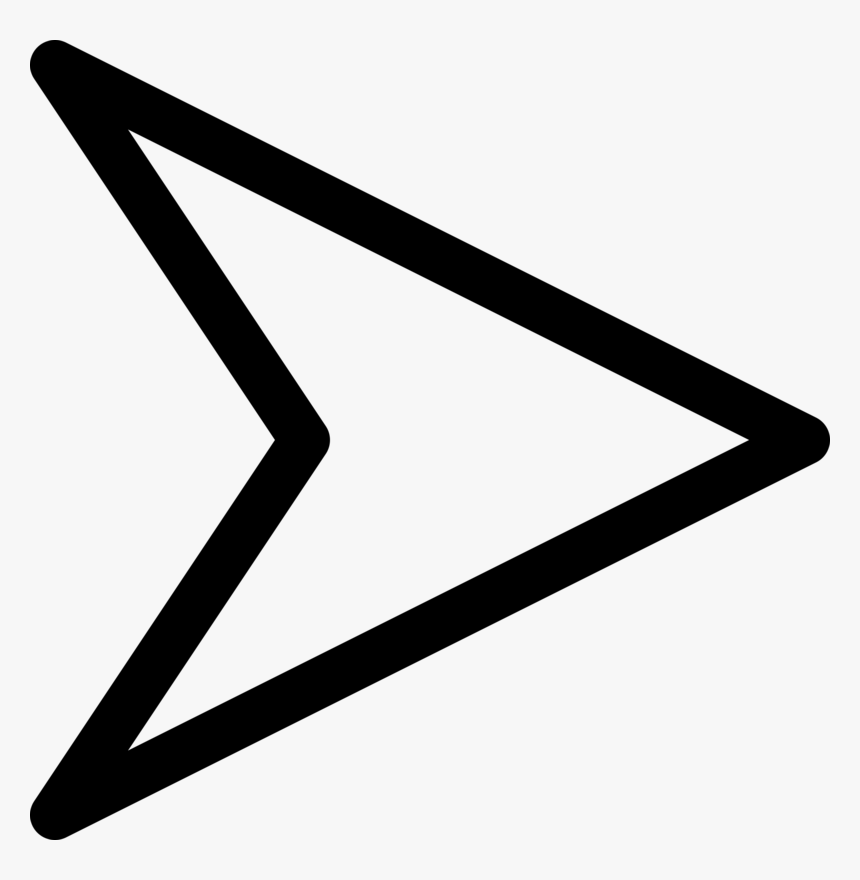 Triangle,area,symbol - White Arrow Right Png, Transparent Png ...