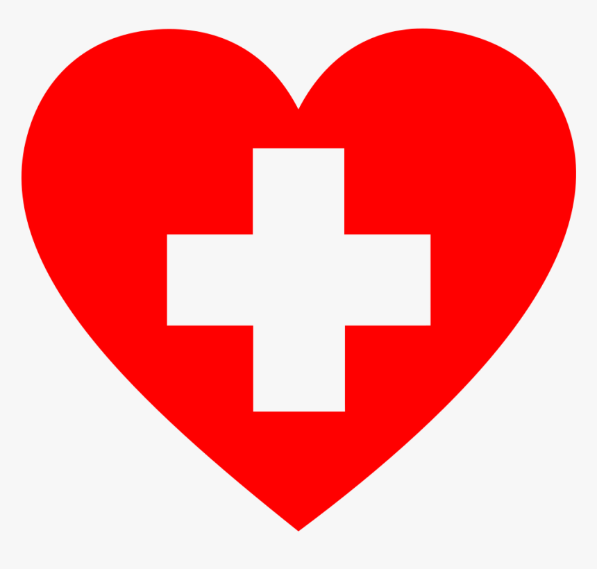 First Aid Sign With Heart, HD Png Download , Transparent Png Image ...