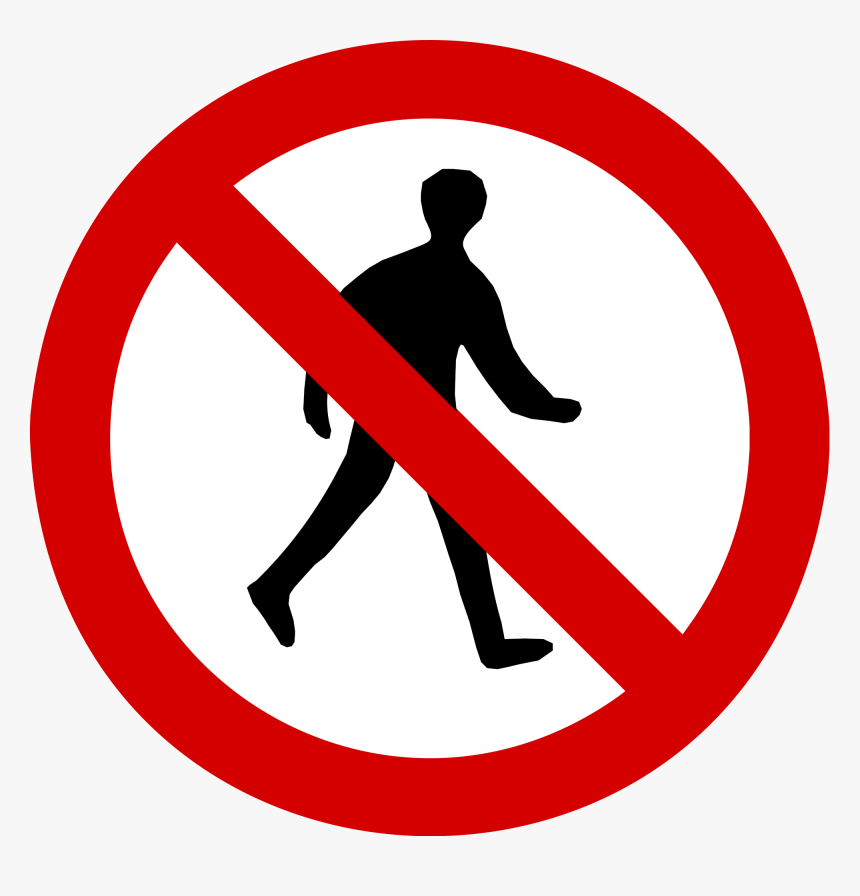 Transparent No Entry Png - No Entry For Pedestrians, Png Download ...