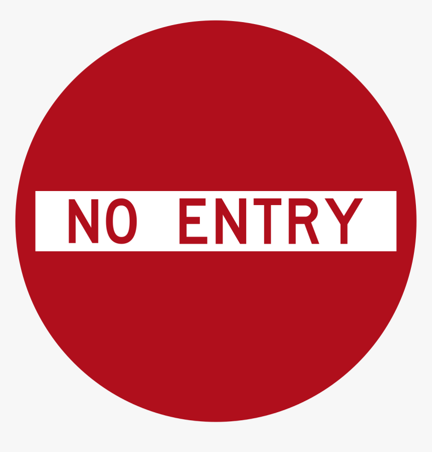 No Entry Png Text, Transparent Png , Transparent Png Image - PNGitem