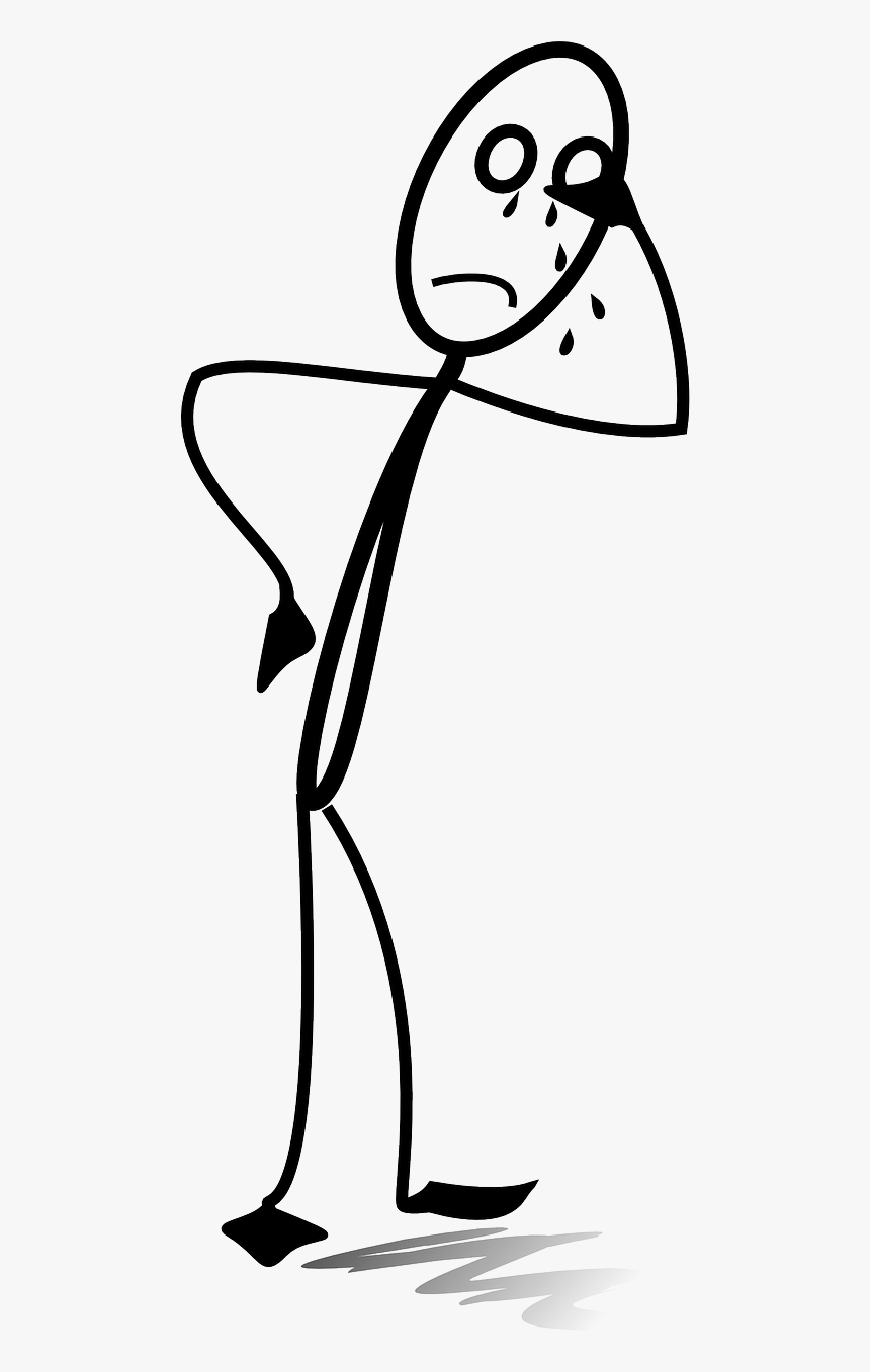 Stick Figure Sad Face, HD Png Download , Transparent Png Image - PNGitem