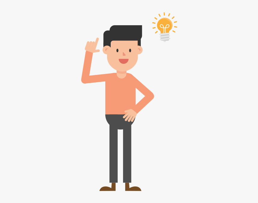 Man With Idea Cartoon, HD Png Download , Transparent Png Image - PNGitem