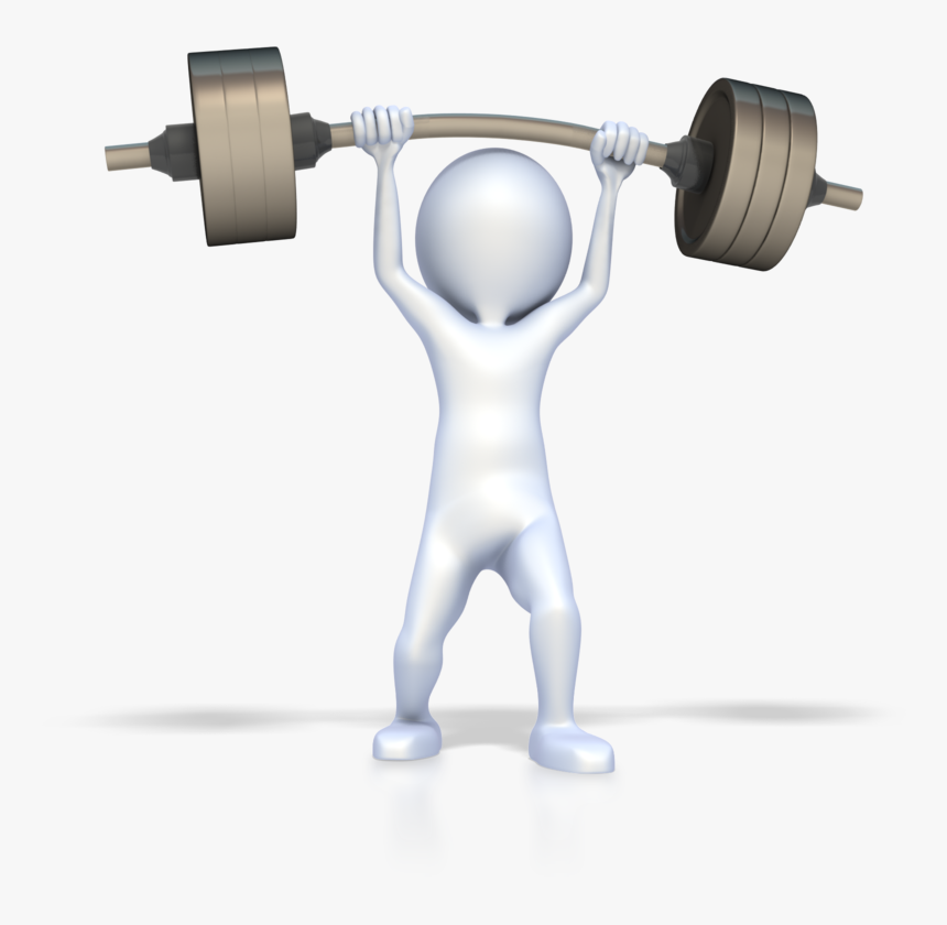 Figure Lifting Weights, HD Png Download , Transparent Png Image - PNGitem