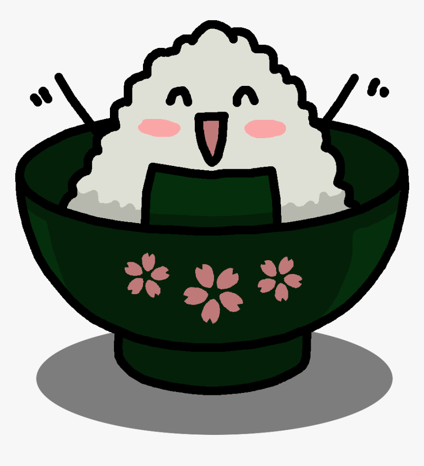 Onigiri Everyday Life - Cartoon, HD Png Download , Transparent Png ...