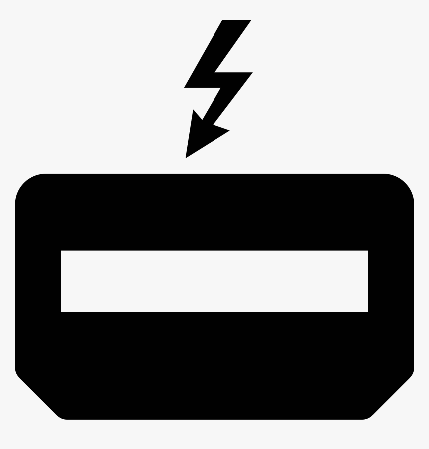 The Icon Is A Logo Of Thunderbolt, HD Png Download , Transparent Png ...