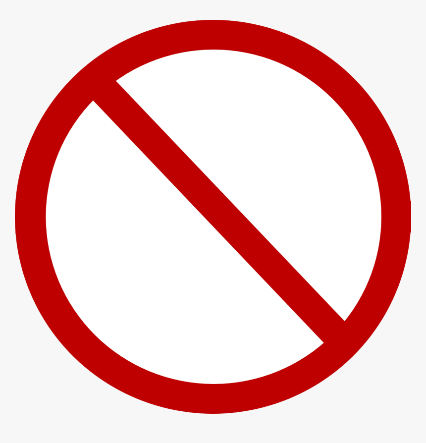 Red, Circle, Backslash, No Symbol, Prohibition, Signs - Red No Circle ...