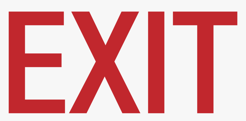 Exit Png - Exit Sign, Transparent Png , Transparent Png Image - PNGitem