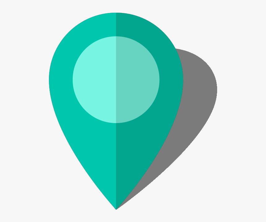 Location Map Pin Turquoise Blue10 - Green Location Vector Icon, HD Png ...