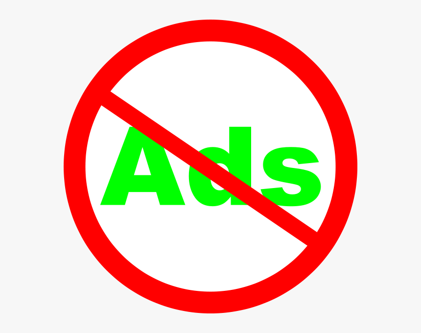 The Word Ads - No Ads Png, Transparent Png , Transparent Png Image ...