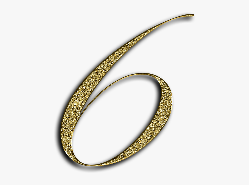 Number, 6, Gold, Font, Training, Six, Learn, Golden - Number 6 Evil, HD ...