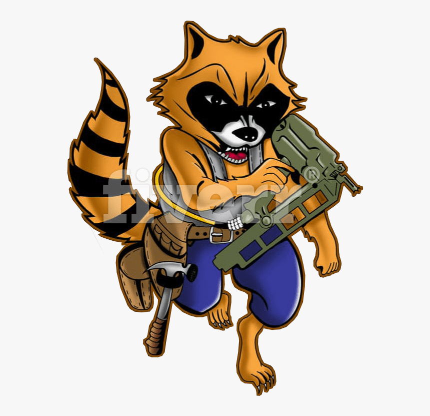 Rocket Raccoon Clipart Svg, HD Png Download , Transparent Png Image ...