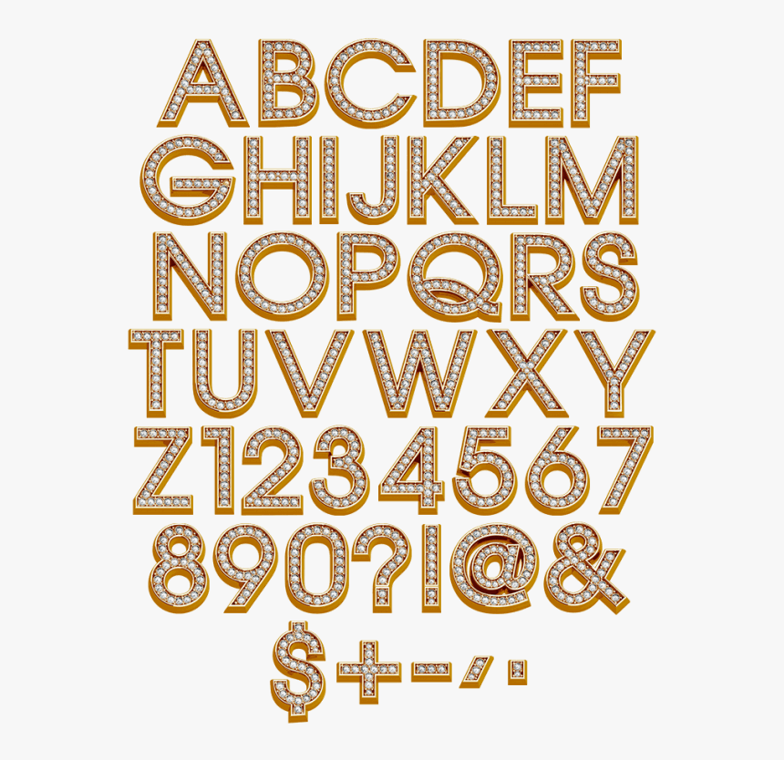 Bling Letters Png, Transparent Png , Transparent Png Image - PNGitem