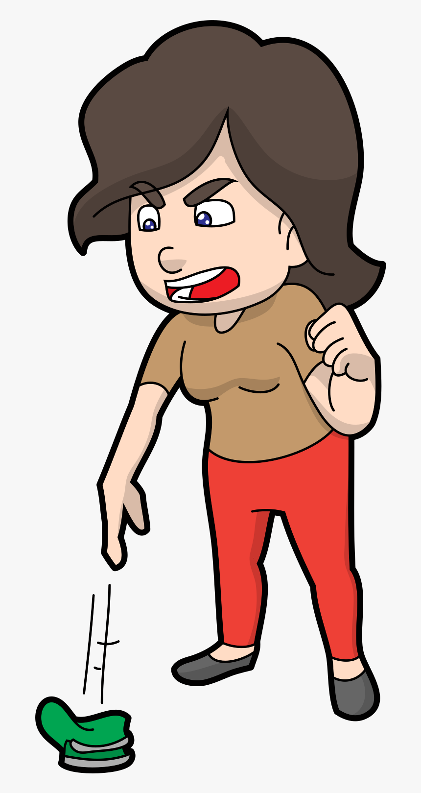 Picking Up The Wallet On The Ground Cartoon, HD Png Download ...