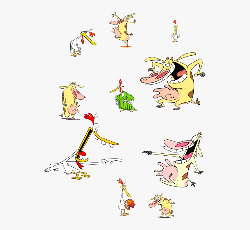 Cartoon Network Cow And Chicken Characters, HD Png Download ...