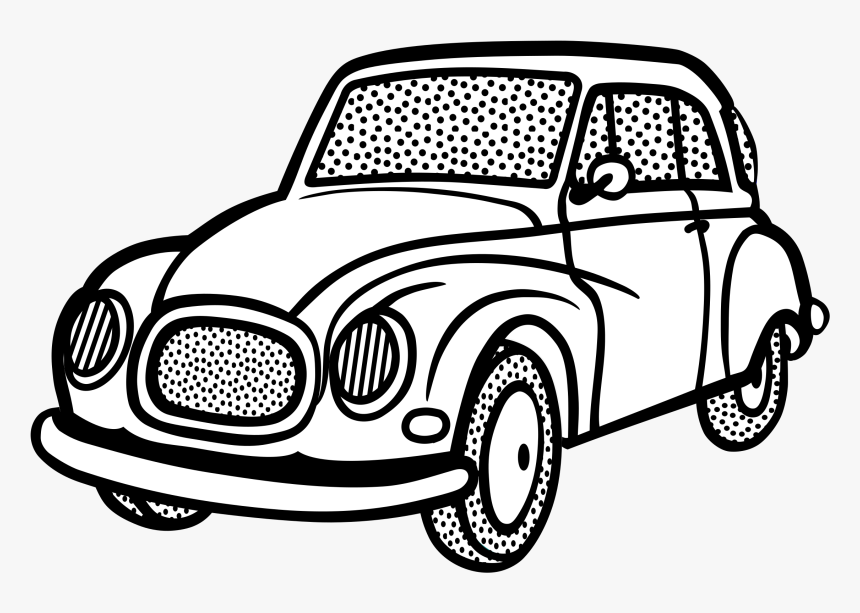Net Drawing Car Trunk - Line Art Of Car, HD Png Download , Transparent ...