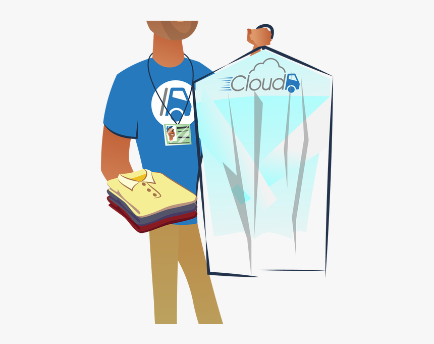 Photo Taken At Cloud Dry Cleaning & - Illustration, HD Png Download ...