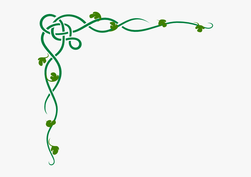 Irish Clipart Celtic - Vine Border Clipart, HD Png Download ...