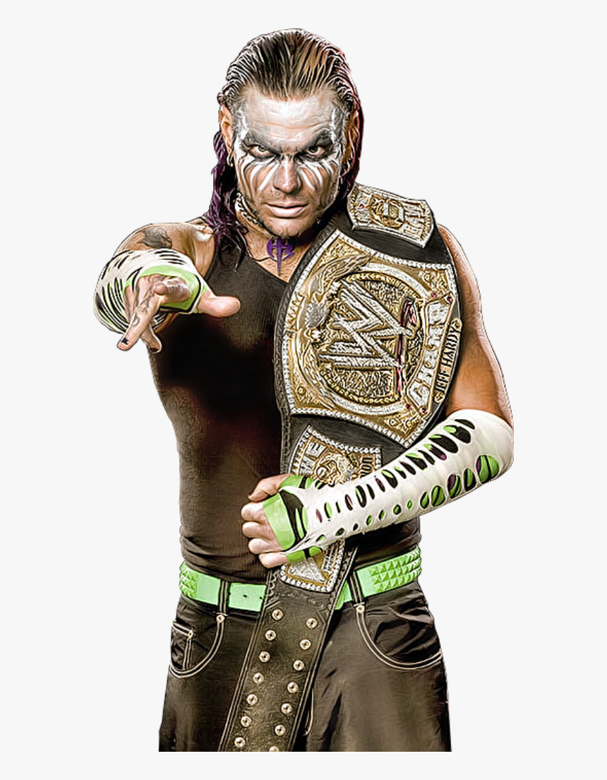 Jeff Hardy With Wwe Championship, HD Png Download , Transparent Png ...