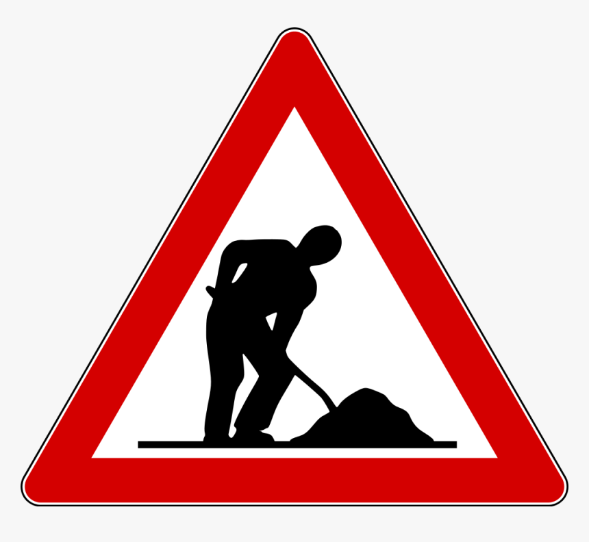 Traffic-sign - Men At Work Traffic Sign, HD Png Download , Transparent Png Image - PNGitem