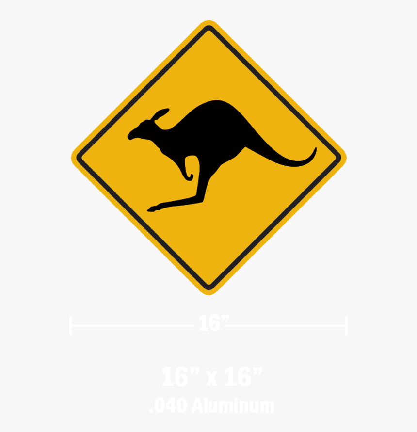 Kangaroo Sign Clipart Kangaroo Signage Traffic Sign - Kangaroo Street ...