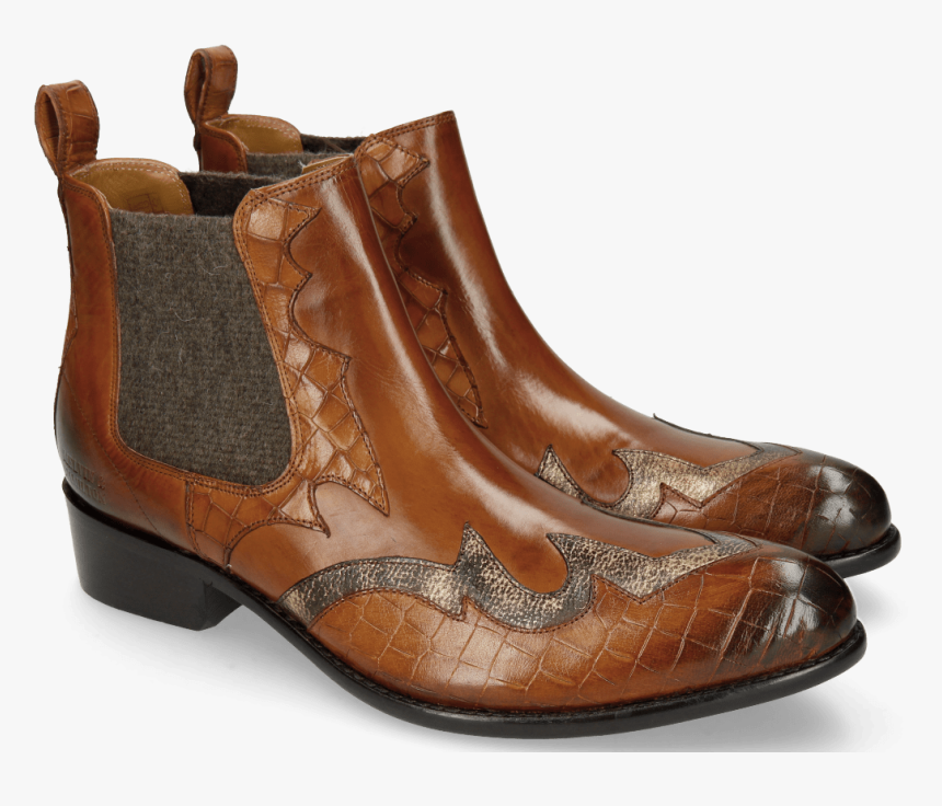 Ankle Boots Hugo 2 Crock Wood Varadeo Cognac - Chelsea Boot, HD Png ...