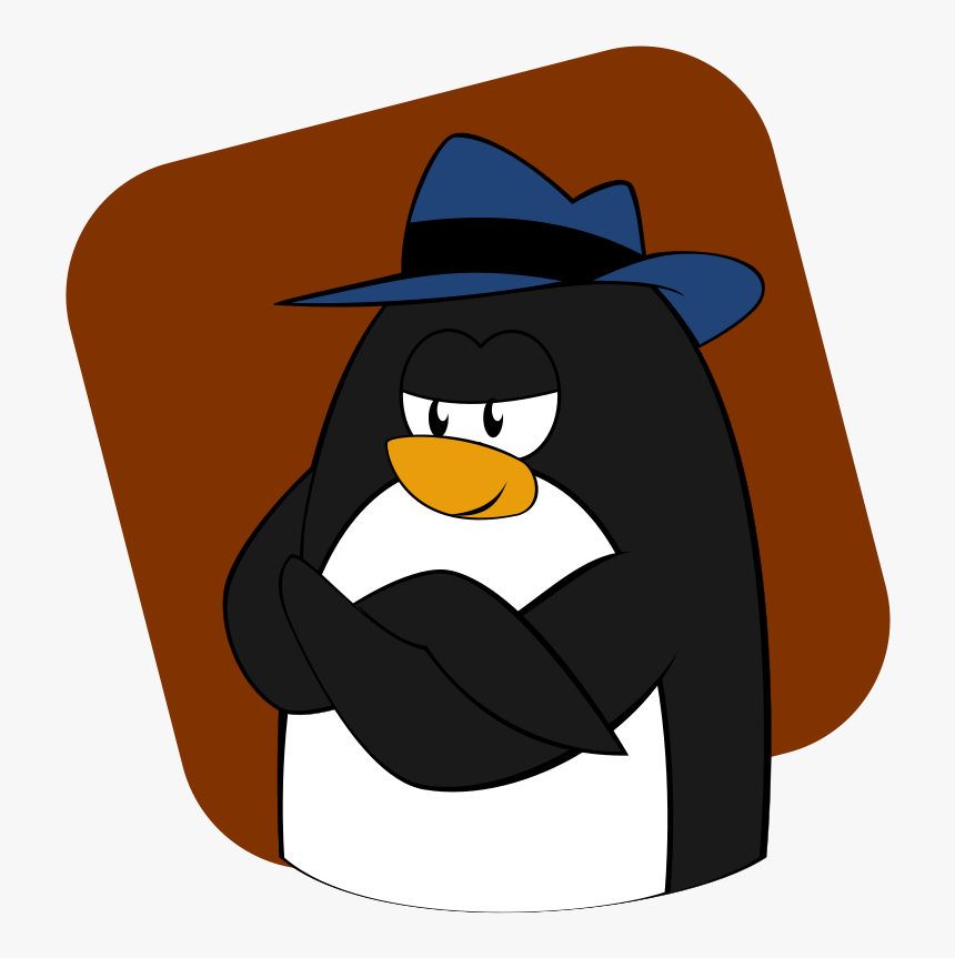 Fedora Penguin - Penguin In A Fedora, HD Png Download , Transparent Png ...