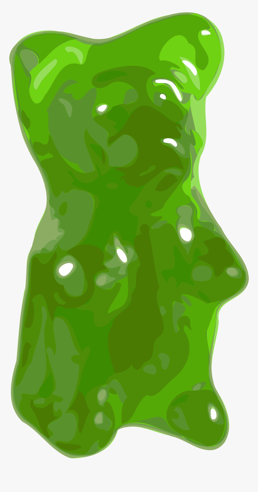 Transparent Halloween Candy Clip Art - Green Gummy Bear Png, Png ...