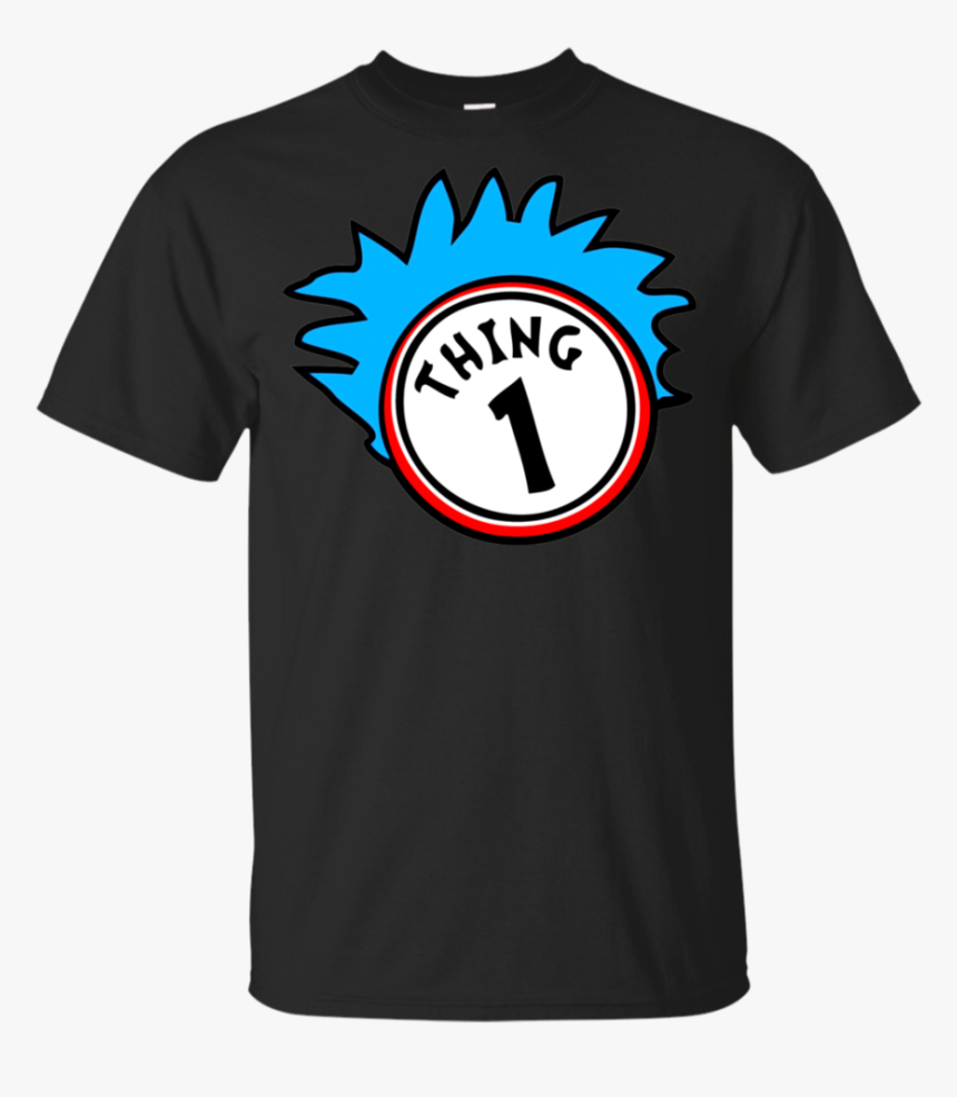 Thing 1 Kids Thing One Emblem T-shirt - Love Titties And Pbr, HD Png ...