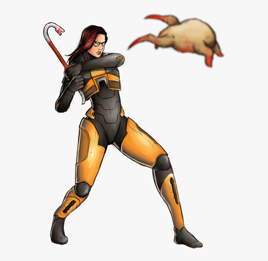 Concept - Gordon Freeman Female Version, HD Png Download , Transparent ...