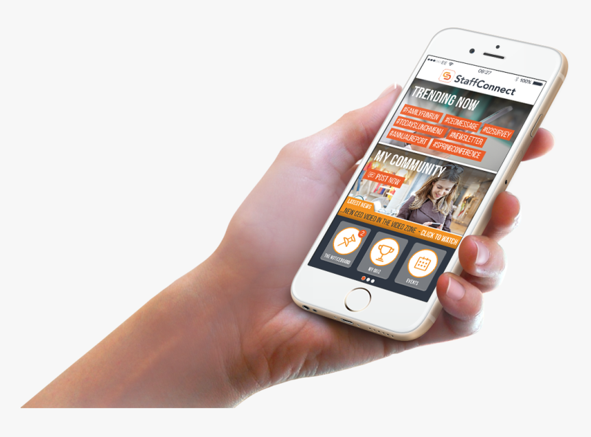 Iphone Hand Png - Iphone In Hand Png, Transparent Png , Transparent Png ...