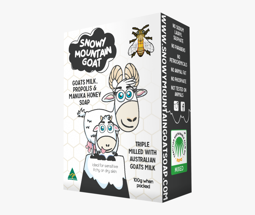 100g Goats Milk Propolis & Manuka Honey - Cartoon, HD Png Download ...