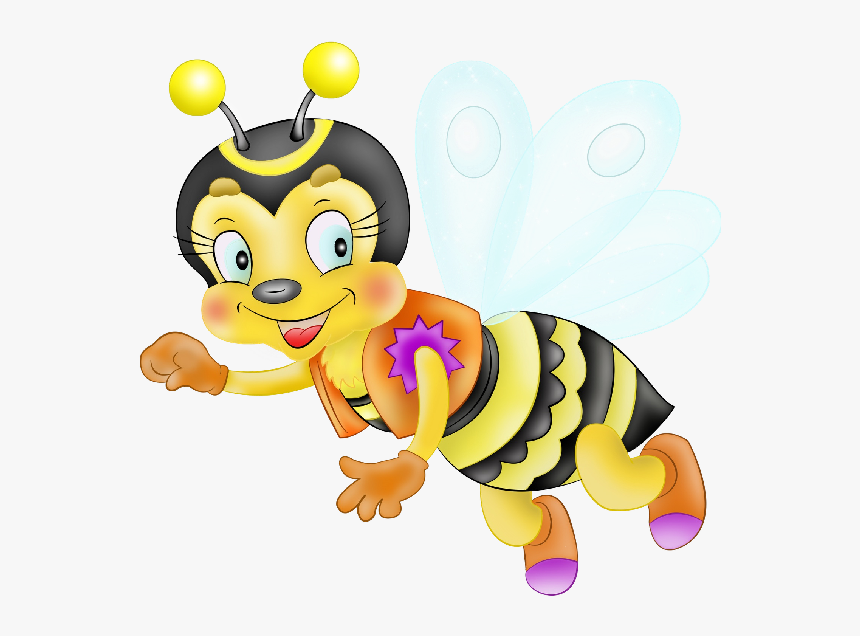 Cute Funny Bees - Honey Bee And Its Hive Drawing, HD Png Download ...