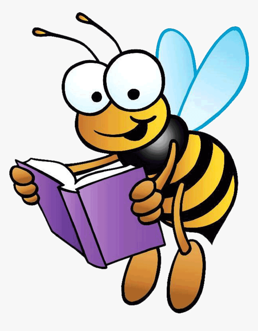 Bee Reading Png - Bee Reading Clipart, Transparent Png , Transparent ...